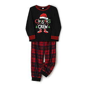OAKFashion Christmas Family Pajamas Sets, Christmas Family Matching Pajamas Sleepwear Pjs Xmas Jammies Holiday(&b-11, Kids, 5 Years)