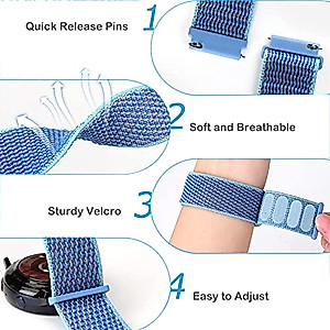 2 Packs Nylon Band Replacement for Gizmo Watch 3 2 1/Gabb Watch,20mm Breathable Hook & Loop Gizmo Watch Band Replacement Gabb Watch Bands for Boys and Girls
