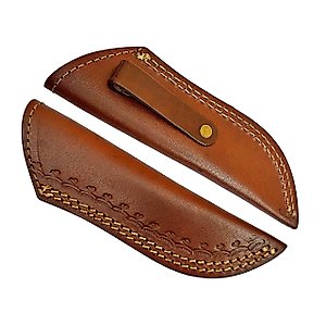 7" long handmade leather knife sheath for 7"—9" fixed blade knife