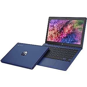 HP Chromebook 11-inch Laptop - MediaTek - MT8183-4 GB RAM - 32 GB eMMC Storage - 11.6-inch HD Display - with Chrome OS - (11a-na0030nr, 2020 Model, Indigo Blue) (Renewed)