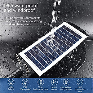 KCCCT LED Solar Street Lights 200W 6500K Waterproof with Motion Sensor Radar Dusk to Dawn Solar Flood Lights Outdoor Solar Security Wall Light for Street,Garden,Patio,Garage,Yard