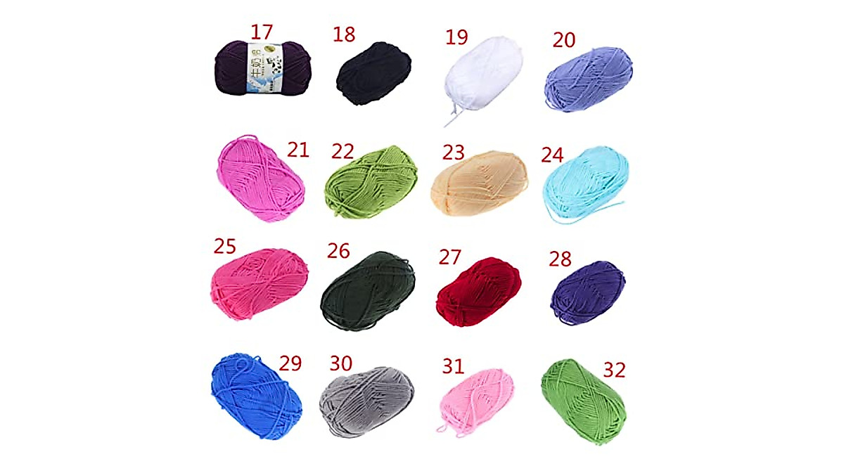 Cotton Yarn Crochet Kit - Soft and Comfortable For Knitting