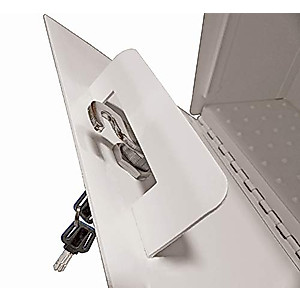 Mail Boss 7163 Metro Locking Security Wall Mount Mailbox, Cream White
