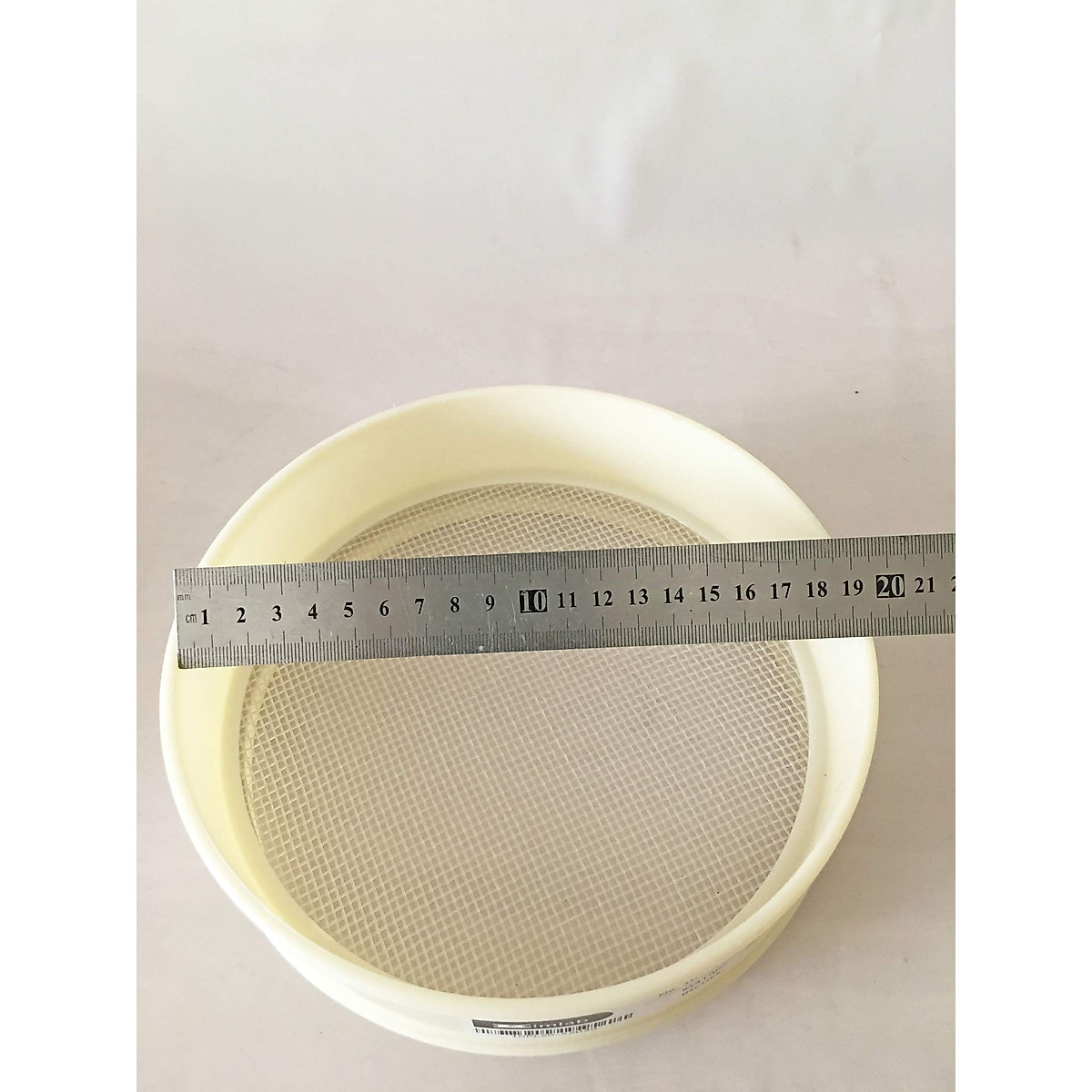 KimLab PL20 Test Sieve #80 / 200μm Mesh Size,Nylon Mesh Cloth, Plastic Frame,20cm Diameter