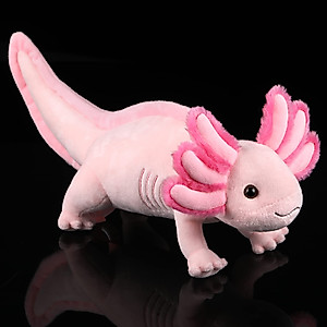 GAGAKU Axolotl Plush Toy 16" Axolotl Stuffed Animal Pink Axolotl Plushie for Boys Girls Kawaii Axolotl Gift for Birthday