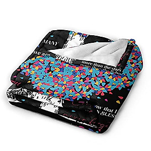 Personalized Blanket to My Grandma from Granddaughter Birthday Gifts for Grandma Mothers Day Best Retirement Gift Super Soft Warm Fuzzy Throw Blanket for Bed Couch Chair 50"x 40"