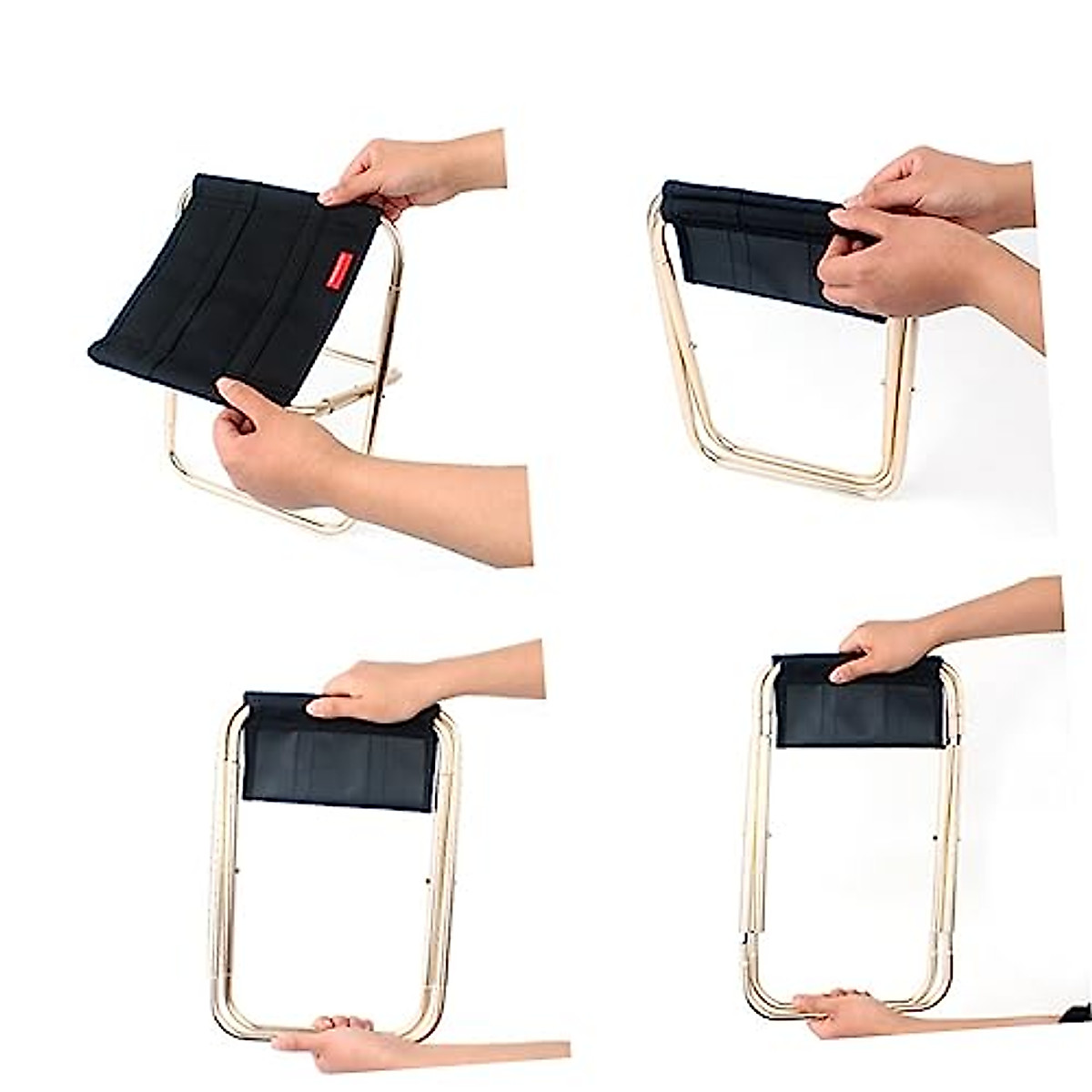 Toddmomy Outdoor Portable Chair Portable Chairs Black Fishing Chair Oxford Cloth Chair Folding Chair Aluminum Alloy Little Outdoor Chair Outdoor Chairs