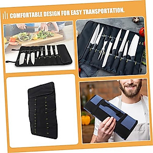 SHOWERORO 2pcs Knife Storage Bag Organizer Bags Tote Bag Organizer Knife Bag Chef Cutter Carrying Bag Chef Supply Cutter Storage Pouch Cutter Carrying Case Blue Oxford Cloth