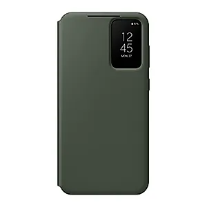 SAMSUNG Galaxy S23+ Plus S-View Wallet Phone Case, Protective Cover w/ Card Holder Slot, Finger Tap Clear Window, US Version, EF-ZS916CGEGUS, Green