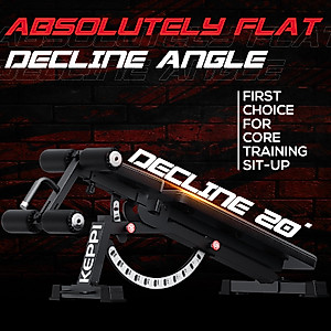 Keppi 1200LB Weight Bench, Heavy Duty Bench1000 PRO Adjustable Workout Bench Press Set for Home Gym Strength Training, Removable Foot Catch for Incline Flat Decline Sit Up Bench for Full Body Fitness