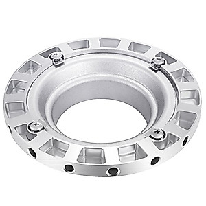 Neewer Metal Bowens Speed Ring Speedring Adapter for Bowens Softbox for Speedlite Studio Flash Strobe Monolight