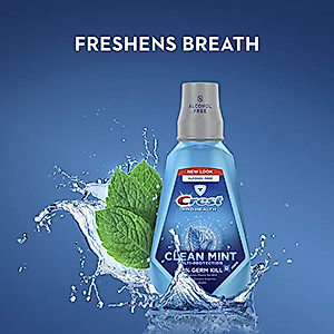 Crest Pro-Health Multi-Protection Mouthwash, CPC Antigingivitis/Antiplaque Mouthwash, Clean Mint, 500 mL (16.9 Fl Oz ), Pack of 4
