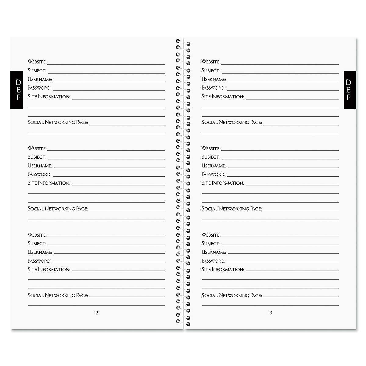 Current When Flowers Speak Password Pin Keeper - Softcover; 5" x 8", 100-pages; Password Journal Organizer