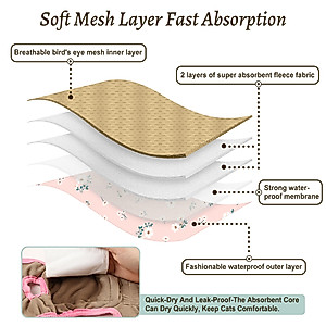 Washable Female Dog Diapers Skirt(4 Pack) - Reusable Doggie Diapers with Adjustable Snaps, High Absorbency Leak-Proof Puppy Diapers for Female Dog in Heat, Period, Incontinence XL