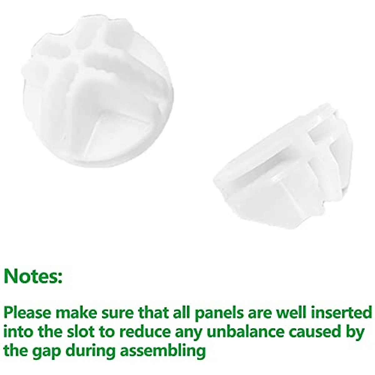 FUNLAX 24pcs Wire Cube Plastic Connectors for Cube Storage, Metal Grid Shelving Unit and Modular Closet Organizer outer diameter is 1.42 inches inner diameter is 0.16 inches (White)