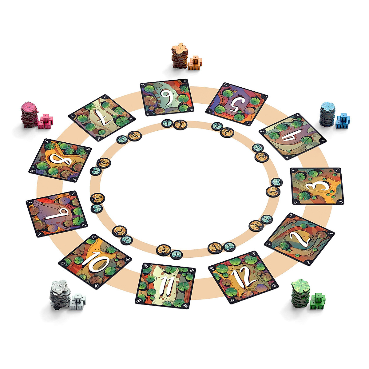 Sequoia - Board Game - 2 to 5 Players - 10 Minute Play Time