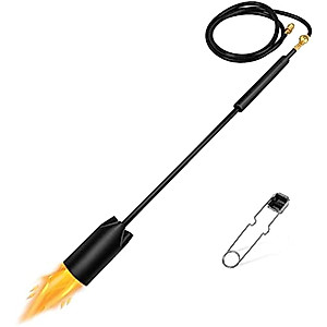 IGNIGHTER Mega-Torch Propane Weed Burner – Powerful 500,000 BTU Flamethrower – With 10' Hose and Igniter
