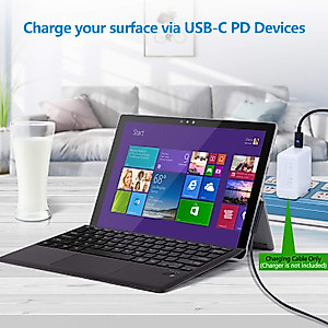 Surface Connect to USB C Charging Cable Compatible with Surface Pro 3/4/5/6/7, Surface Laptop 3/2/1,Surface Go, Surface Book1/2/3(1.8M 6ft)