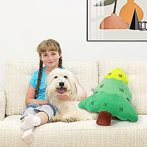 OtGalk Christmas Tree Throw Pillow - 3D Plant Shaped Cushion, Green Pine Tree Design for Festive Home Decor, Plant Shaped Pillow Plush Stuffed Pillow for Bedroom or Living Room - 17.7 Inches / 45cm
