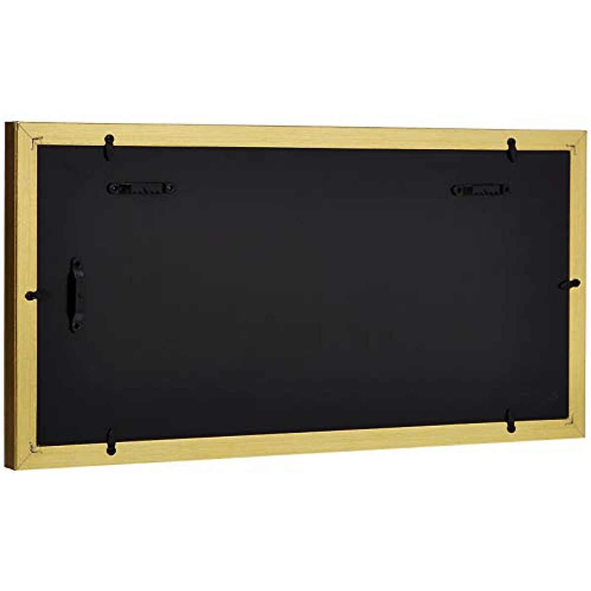 Amazon Basics 3 Photo Collage Picture Frame - 4" x 6" Display, Brass