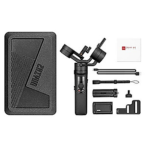 Zhiyun Crane-M2 3-in-1 Handheld Gimbal Stabilizer for Smartphone/Sport Action Cameras/Light Weight Mirrorless DSLR Cameras, 3-Axis All-in-One