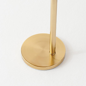 Brightech Lark Arc Lamp for Living Rooms & Offices, Floor Lamp with Unique Hanging Wicker Shade, Standing Lamp for Bedroom Reading, Tall Lamp Matches Boho and Other Living Room Decor