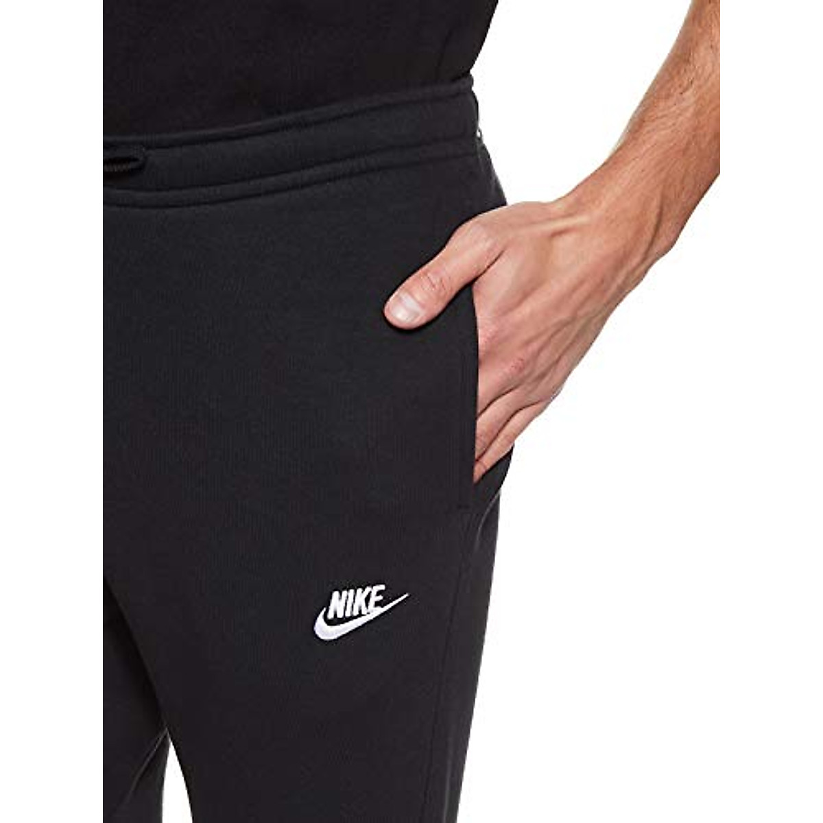 Nike Men's Sportswear Club Joggers, Black/White, Large