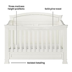 Child Craft Legacy Westgate 4-in-1 Convertible Crib, Vintage Linen Finish