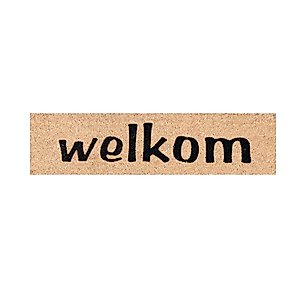 TUNKENCE Welcome Mats Indoor Doormats Front Door Mat Outdoor Entrance Funny Welcome Skinny Mat Farmhouse Decor Playhouse Mat Narrow DoormatsStair Mat Welcome Mat, 6x24Inch