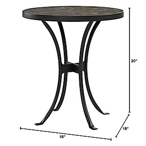 Outdoor Interiors LLC 31625 Mosaic Side Table, 18-Inch