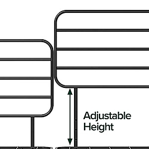 ZINUS SmartBase Mattress Foundation with Headboard / 14 Inch Metal Platform Bed Frame / No Box Spring Needed / Sturdy Steel Frame / Adjustable Headboard Height, Queen