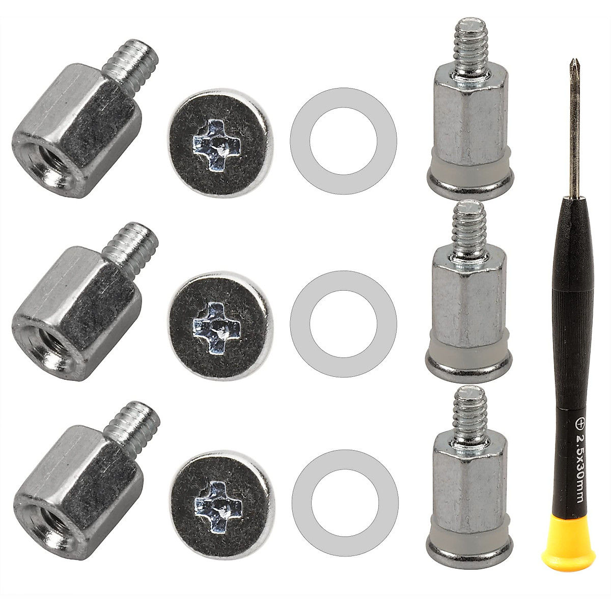 20 Sets M.2 Screws, NVMe Screw, SSD m.2 Mounting Kit with Screwdriver Compatible with ASUS Motherboard