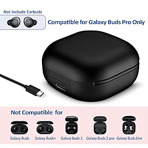 Charging Case Compatible for Samsung Galaxy Buds Pro SM-R190 Only, Wireless Charger Case Replacement Case, Cradle with Bluetooth Pairing, 700 mAh Battery,USB C Cable, LED Indicator
