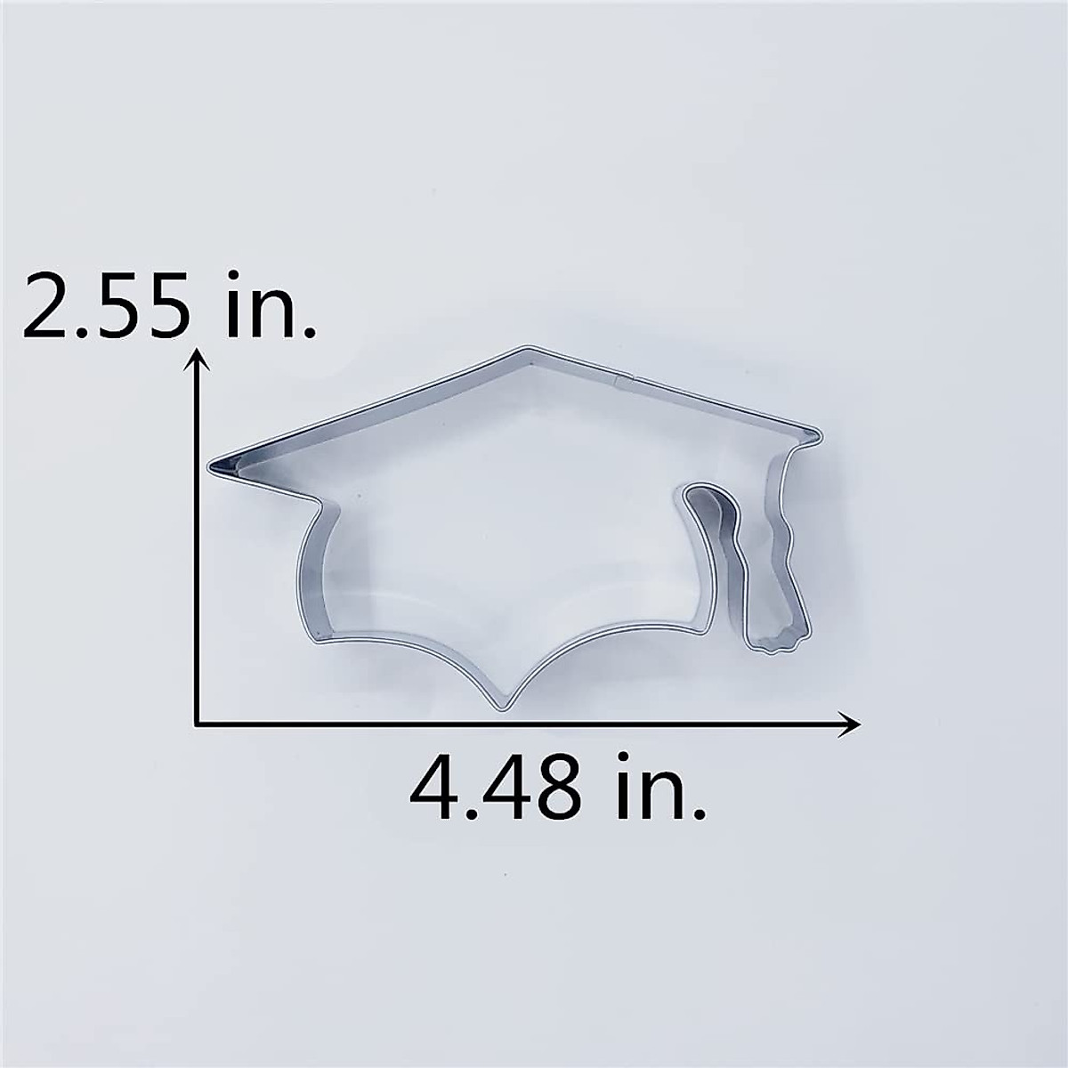 LILIAO Graduation Cookie Cutter Set - 3 Piece - Diploma, Graduation Cap and Graduation Gown Biscuit Fondant Cutters - Stainless Steel