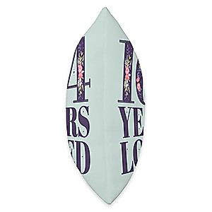 104 Years Old Floral Theme | 104 Years Loved Throw Pillow