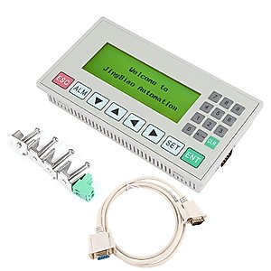 LCD Screen Text Display Module, OP320-A 3.7 inch Board Text Display HMI Support S485/RS232 Communication Port with Cable for PLC 192 x 64 Pixels