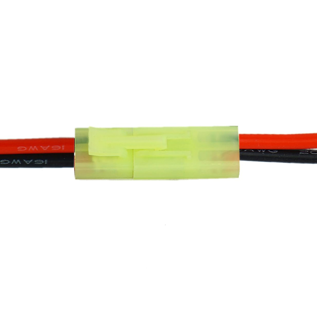 Vgoohobby 1Paris Adapter Compatible with Large Tamiya Style Plug to Mini Tamiya Plug Adapter 16AWG Female Male Cable Wire for Airsoft