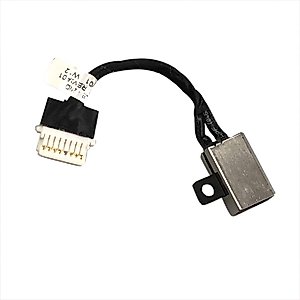 GinTai DC Power Jack Socket Plug Charging Port with Cable for Dell in-spiron 15 7586 7590 P76F P76F001 XYMJP 17 7786 7791 7390 0XYMJP XYMJP 450.0EZ0A.0011 CN-0JDX1R-GT074 SG1-0595-ADO 2-in-1(7CM)