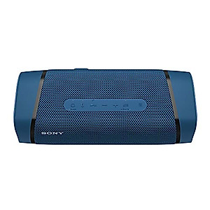 Sony SRSXB33 Extra BASS Bluetooth Wireless Portable Waterproof Compact Speaker (Blue) Bundle with Knox Gear Hardshell Travel and Storage Case (2 Items)