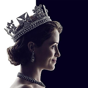 YOVECATHOU Retro Rhinestone Pearl King Queen Crown Full Circle Crown Wedding Headdress For Birthday Party Prom Cosplay (With Flannelette)