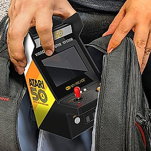 My Arcade Atari Micro Player Pro: 100 Arcade Classics Games, 6.75" Portable Mini Arcade Machine, Playable Video Game Collectible