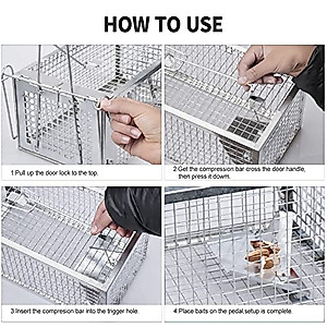 Mouse Trap,Humane Mouse Mice Trap Cage,Indoor Rat Trap,Live Pest,Squirrels, Chipmunks, Rats,Mouse Catching and Release Cage