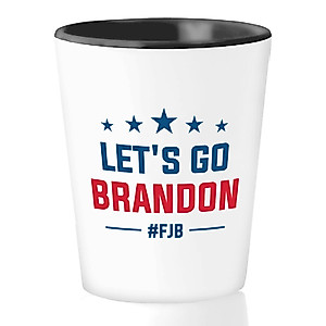 Bubble Hugs Politics Shot Glass 1.5oz - Let's Go Brandon #FJB - FJB Sarcastic Politican Trump Vote American Election Anti Biden Government Liberals