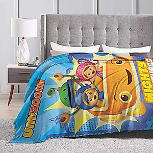 JohnHunt Team Umizoomi Blanket Anime AUltra-Soft Cozy Flannel Blankets Micro-Fleece Sofa Throw Lightweight Microfiber Bedding Blanket 80" x60