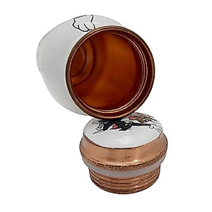 Copper Bottle Tom Printed Jerry Water Bottle For Drinking Water Multicolor Copper Water Bottle Leak Proof Copper Water Vessel Premium Bottle (Set Of 2) By ORNATE INTERNATIONAL