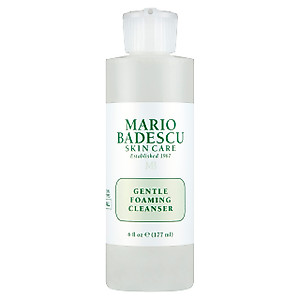 Mario Badescu Gentle Foaming Facial Cleanser, Deep Cleansing and Hydrating Face Wash for All Skin Types with Aloe Vera, Fermented Black Tea and Glycerin, 6 Fl Oz