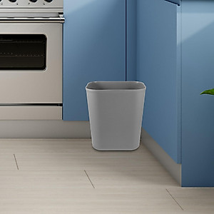 Healvian Plastic Wastebasket,4 Gallon Trashcan Container Bin,Plastic Waste Basket,Garbage Can Bin for Bathroom Bedroom Kitchen