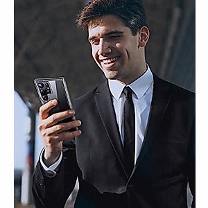 VOFATA Crystal Clear Designed for Samsung Galaxy S23 Ultra Case [Anti-Yellowing] [10FT Military Grade Drop Protection] Shockproof Hard PC Back Phone Case for Galaxy S23 Ultra Case(2023) - Clear