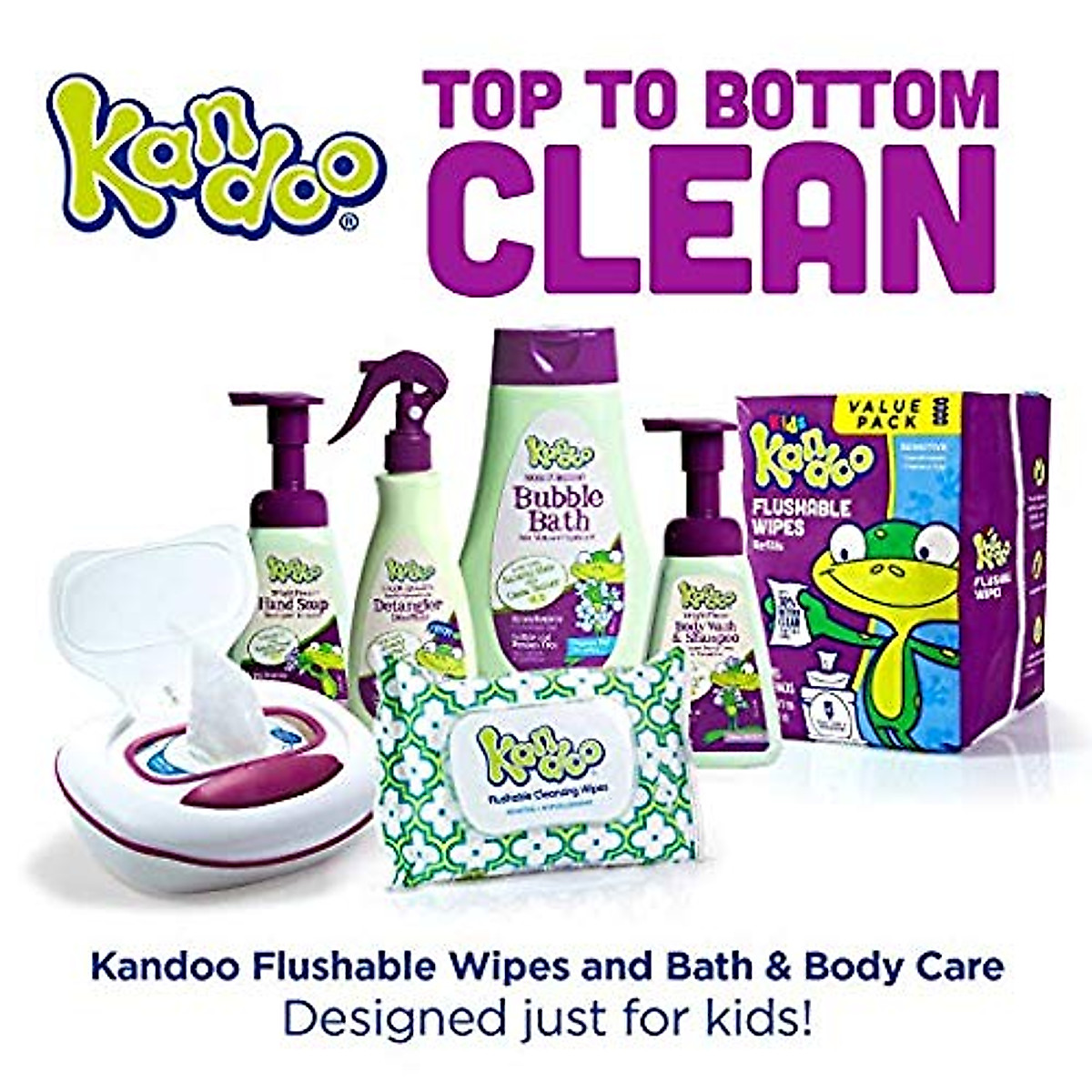 Kandoo Sensitive Flushable Wipes, 50 sheets, 3 count