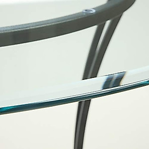 Dorel Living Jersey 5-Piece Dinette, Black/Beige